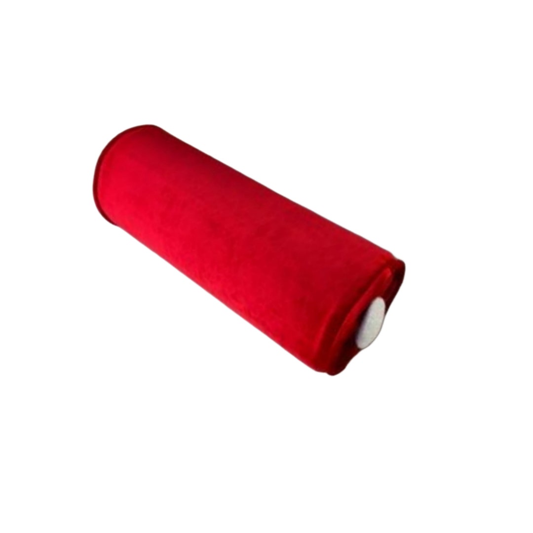 High Quality Red Velvet, Red Bolster Pillow, Decorative Button, Pipping ...