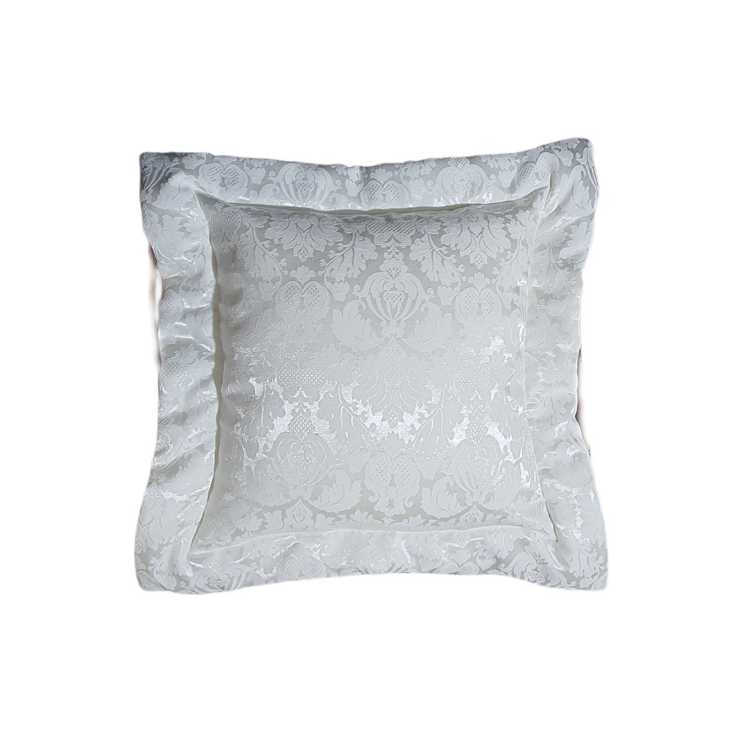 White Bedroom Set, Elegant White Pillows Set 2pcs, Vintage Style White ...