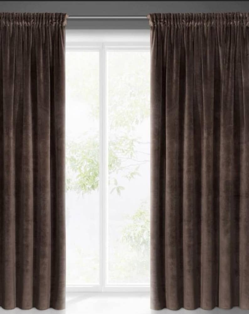 Bronze Velvet Fabric Suitable for Crafts Curtain Drapes - Etsy