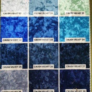 Upholstery Crush Velvet, Mix Colour, Suitable for Curtain, Drapes ...