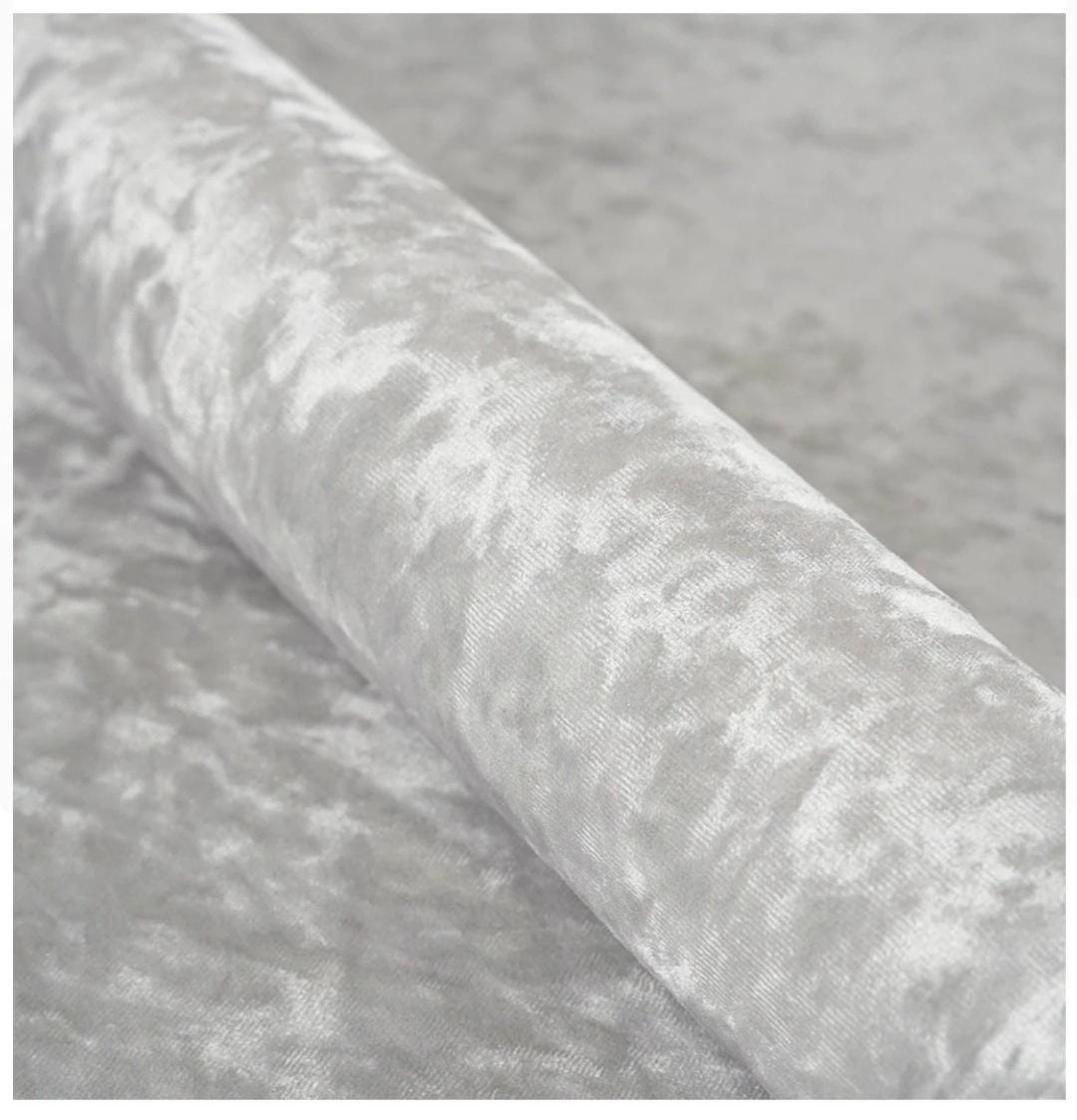 Upholstery Crush Velvet Light Gray Suitable for Curtain , Bedspreads ...