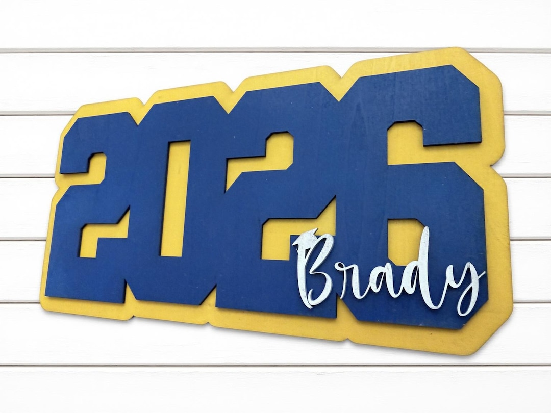 Personalized Class of 2026 Graduation Sign: Custom Wooden Senior Party ...