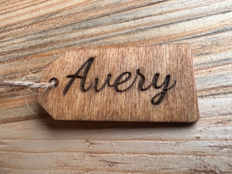 Personalized Wooden Christmas Gift Tags, Rustic Engraved Keepsake - Etsy