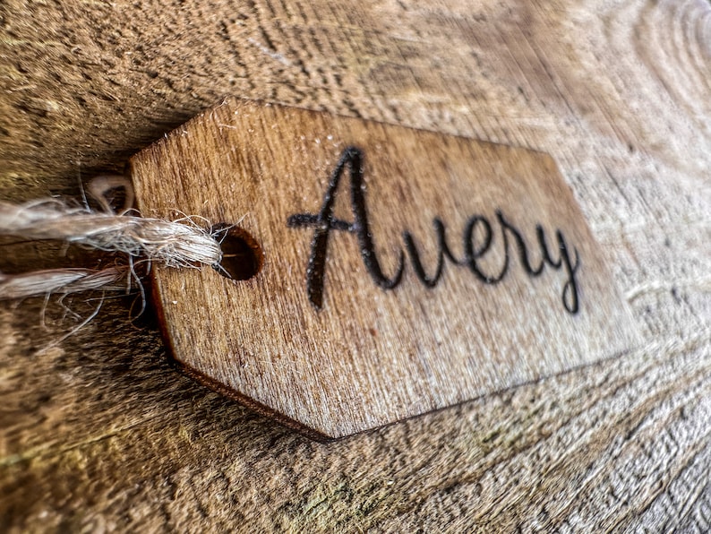 Personalized Wooden Christmas Gift Tags, Rustic Engraved Keepsake - Etsy