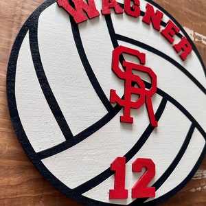 Gift for Volleyball Player Personalized Wooden Sign Customized ...