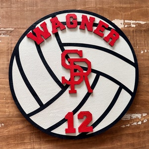 Gift for Volleyball Player Personalized Wooden Sign Customized ...