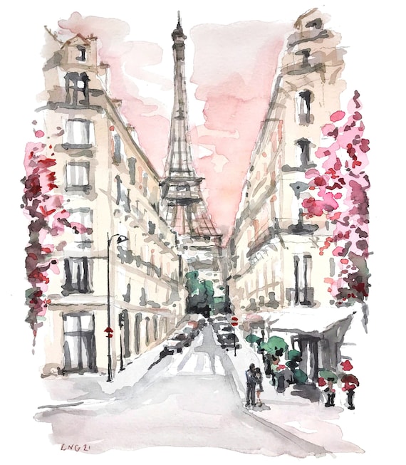 Paris Street Drawing