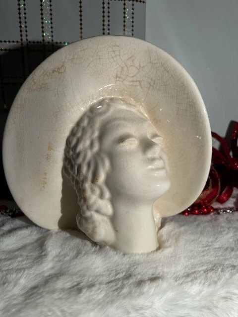 1950s Art Deco Lady Bust Planter - Etsy