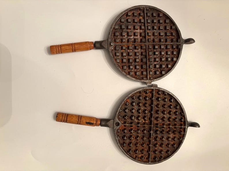 Small Antique Stover Cast Iron Waffle Maker Salesman Sample - Etsy