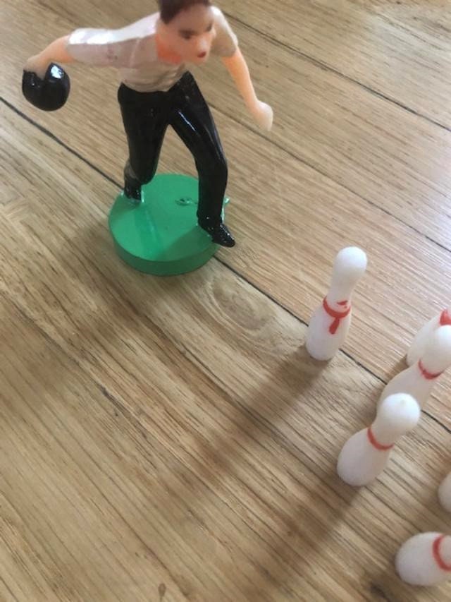 Vintage Bowling Cake Topper Set From 1950s Bowler With Ball | Etsy