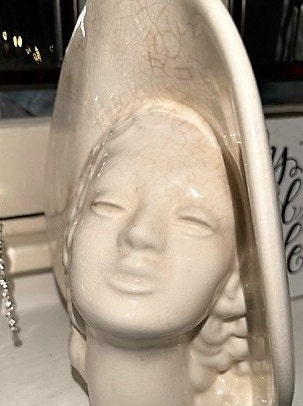 1950s Art Deco Lady Bust Planter - Etsy