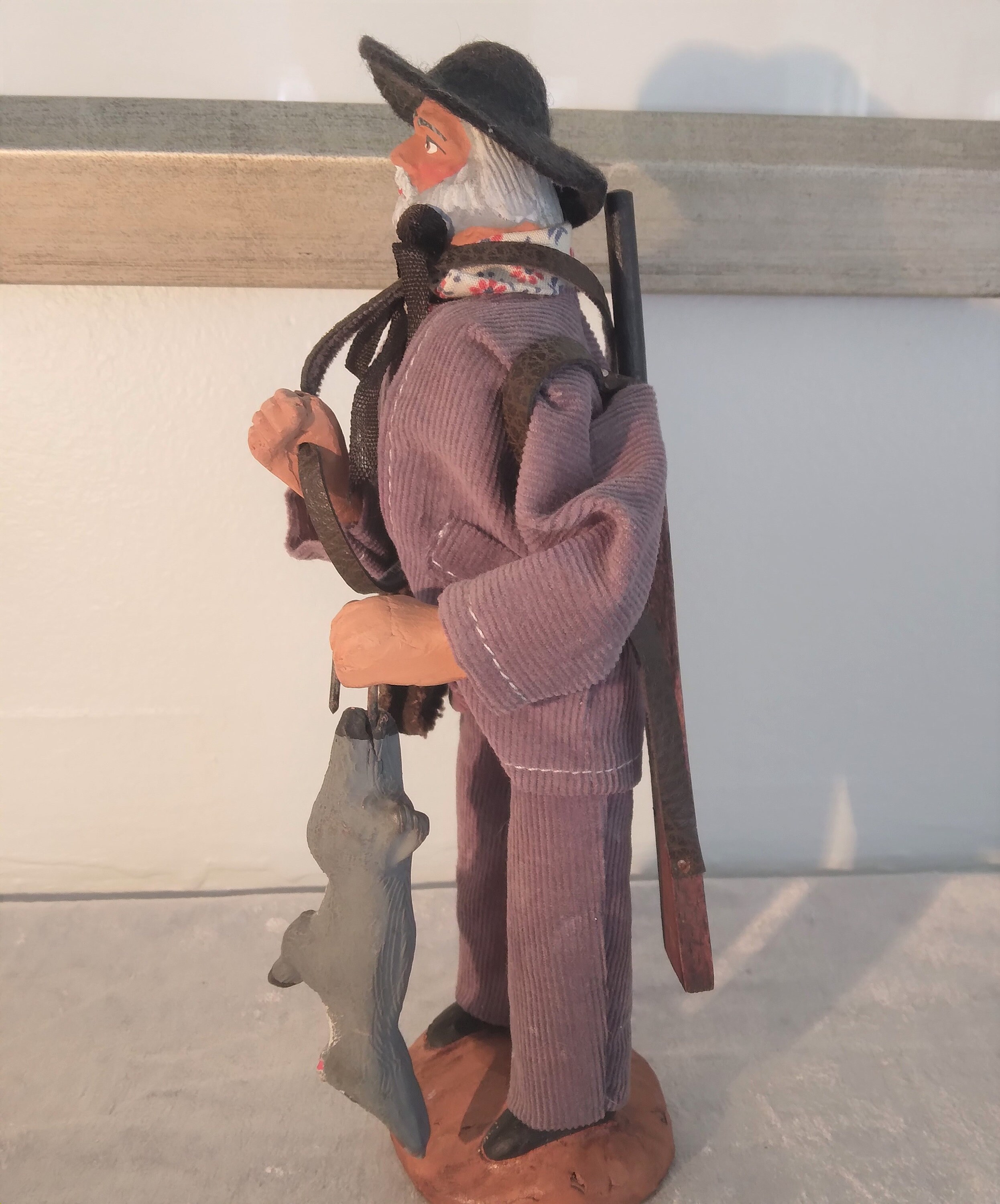 Vintage Santon De Provence Terracotta Clay Figurine the Hunter - Etsy
