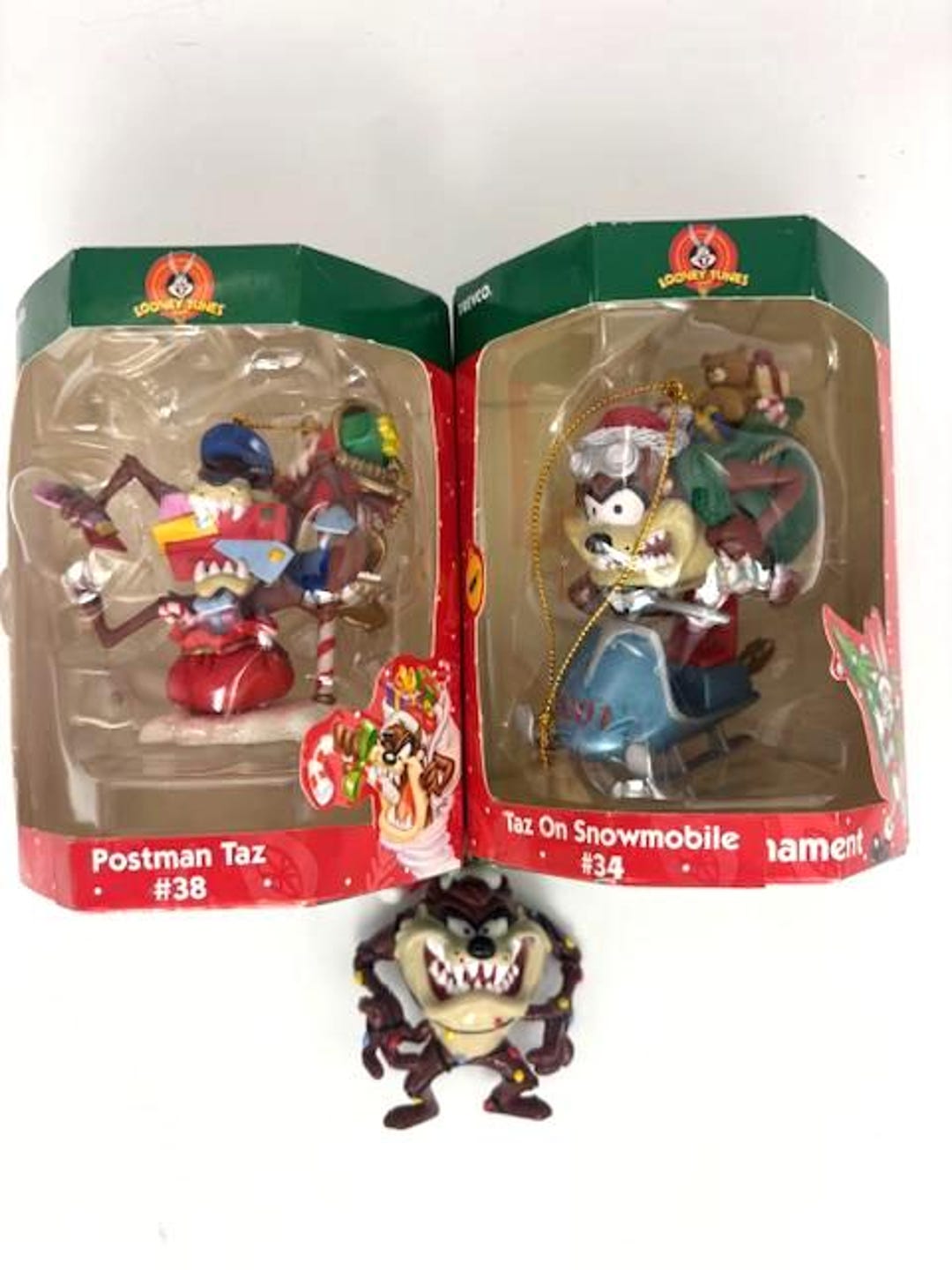 Taz Christmas Collection Postman Taz Snowman Taz Dec Taz W Lights - Etsy