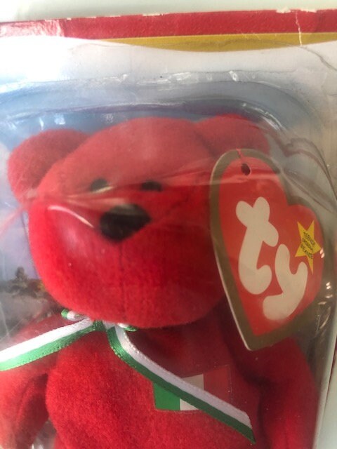 Osito the Bear Mcdonalds TY International Bears II Teenie Beanie Baby ...