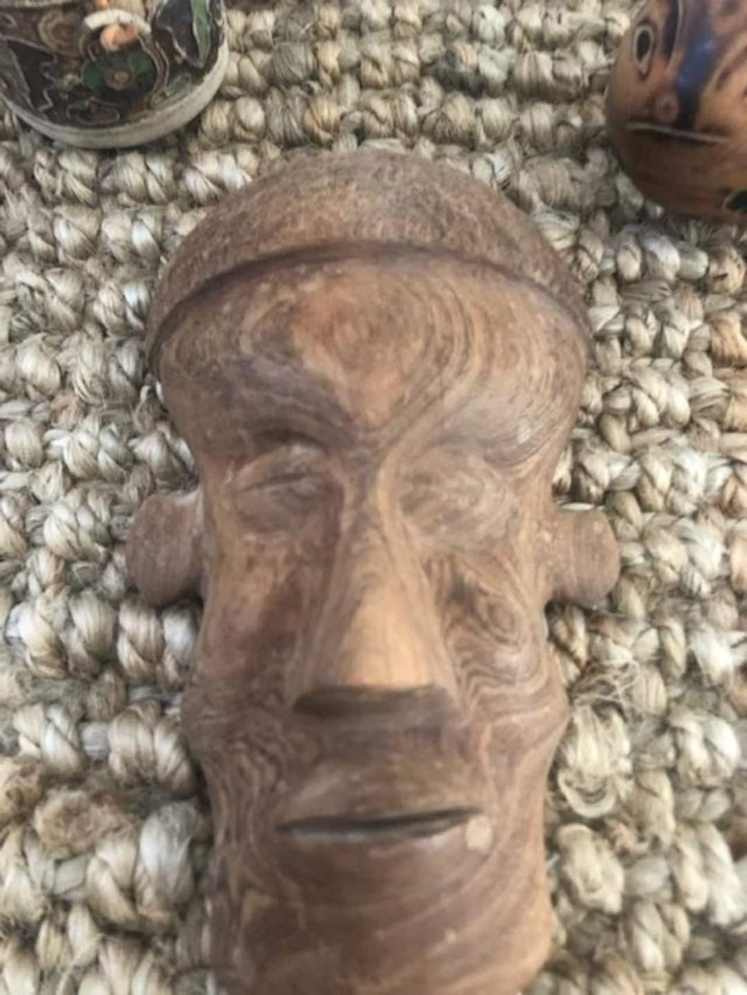 Very Primitive Exotic Wood 100+ Years Old Carved Face - Etsy
