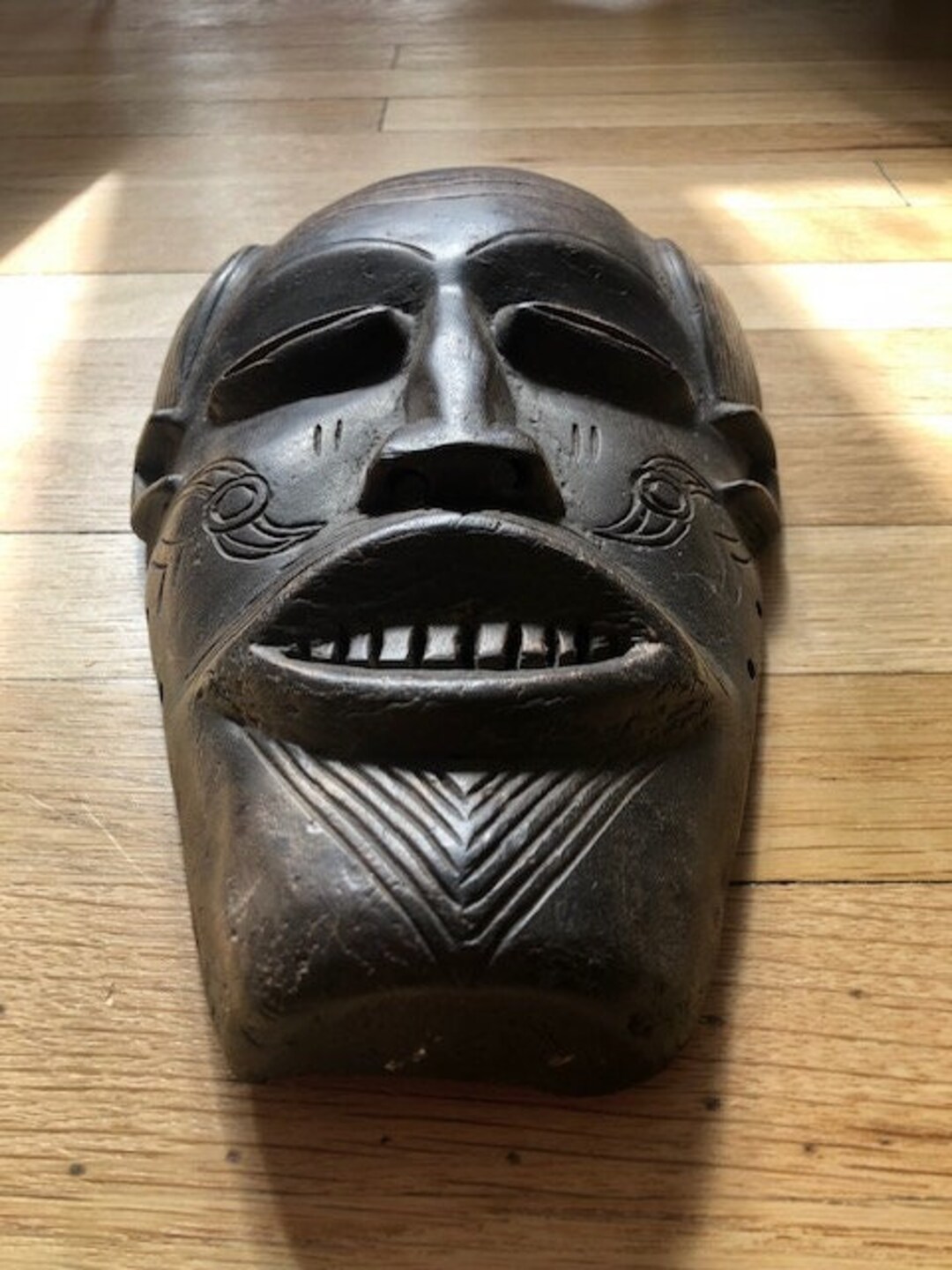 Antique African Face / Carved Teeth/eyes and Ears Mask - Etsy