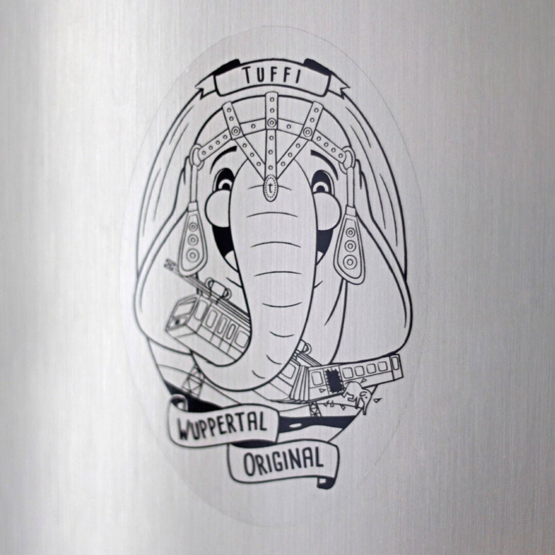 Sticker Tuffi Elephant & Suspension Railway Suspension Railway Tourist ...