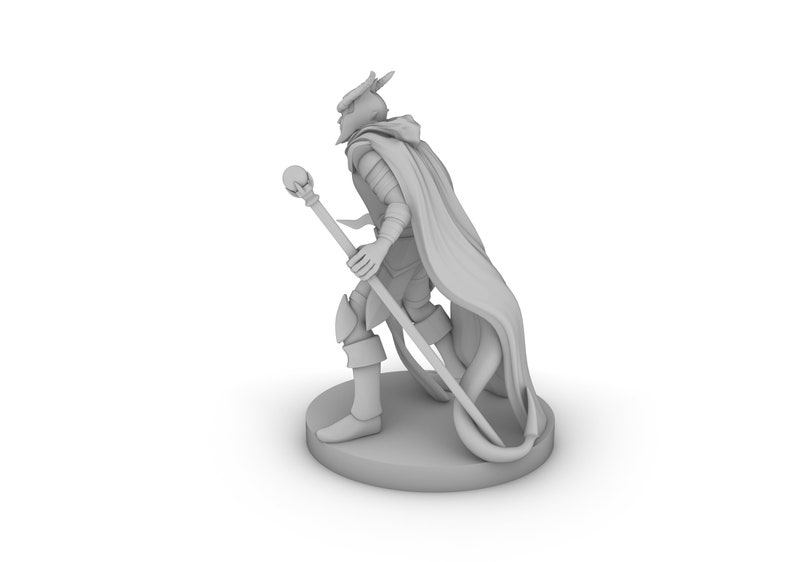 Tiefling Male Warlock Tabletop DND Gaming Miniature - Etsy