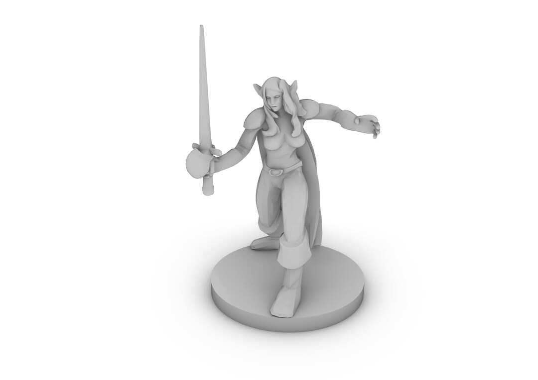 Drow Warlock Tabletop DND Gaming Miniature - Etsy
