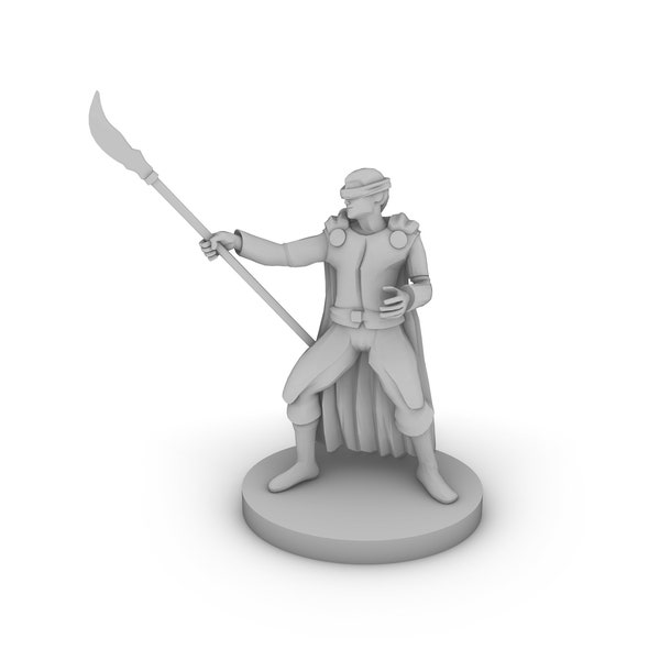 Human With Glaive Miniature - Etsy