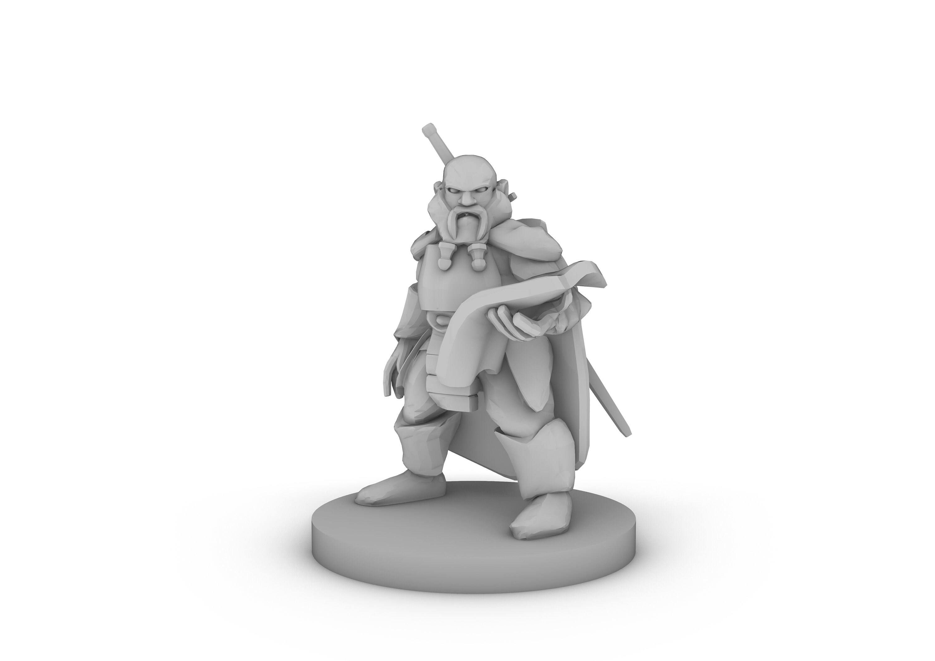 Dwarf Fighter With Map and Greatsword Tabletop DND Gaming Miniature - Etsy