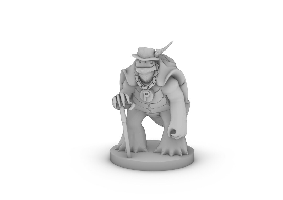 Tortle Pimp Tabletop DND Gaming Miniature - Etsy