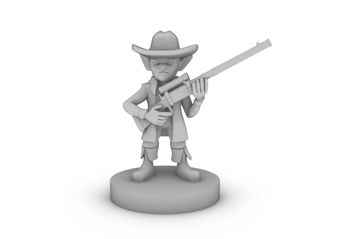 Goblin Gunslinger With Long Rifle Tabletop DND Gaming Miniature - Etsy