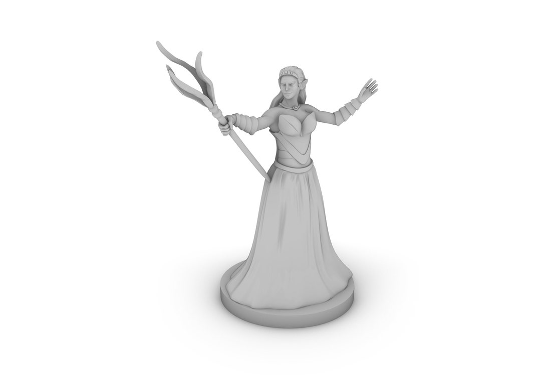 Drow Priestess Tabletop DND Gaming Miniature - Etsy