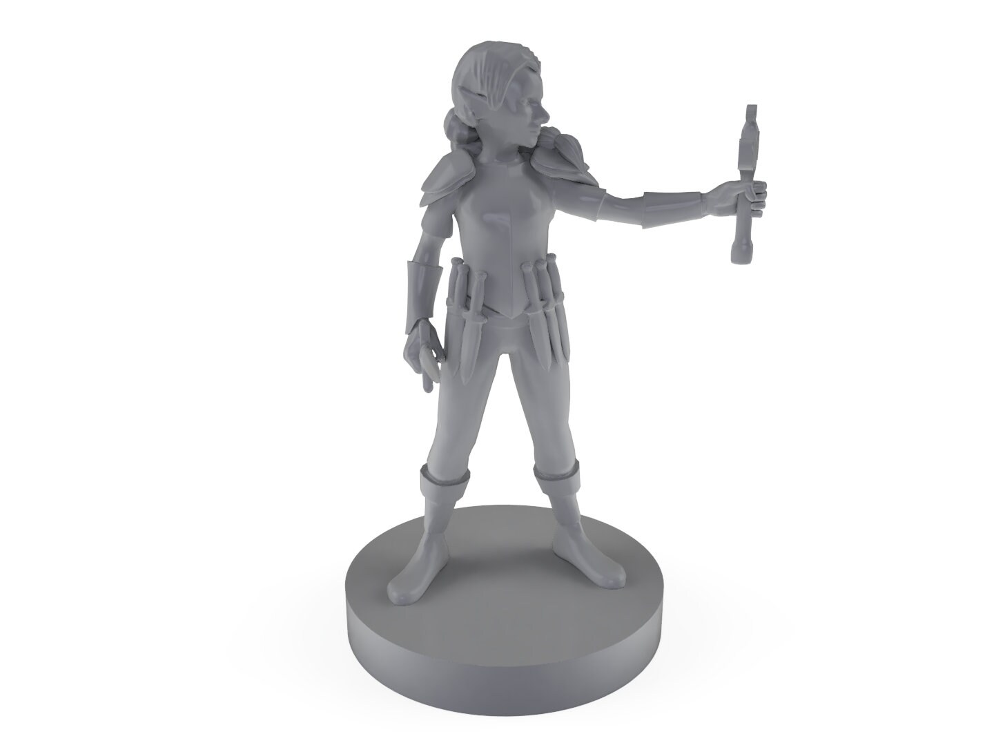Gnome Female Cleric With Holy Symbol Tabletop DND Gaming Miniature - Etsy