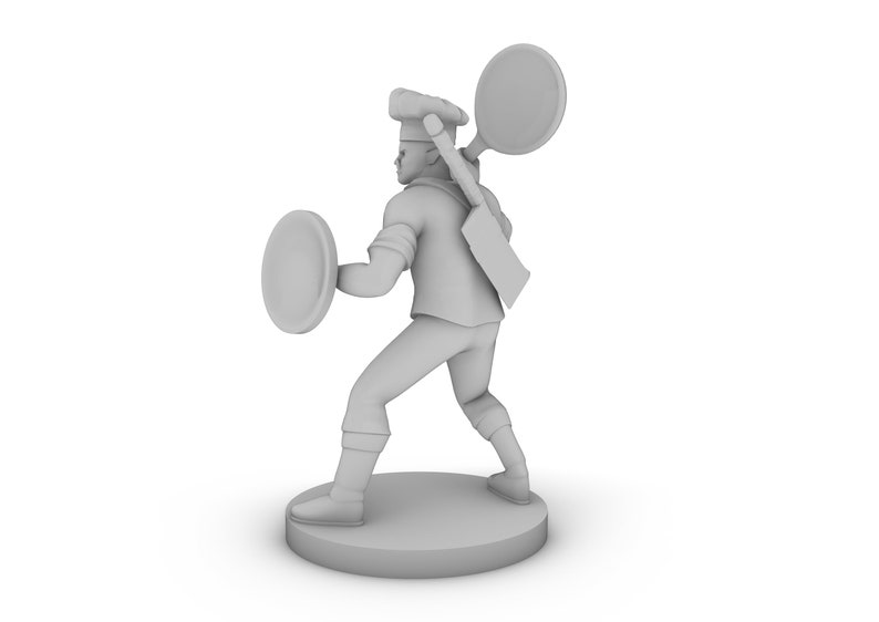 Half Orc Chef Fighter Tabletop DND Gaming Miniature - Etsy
