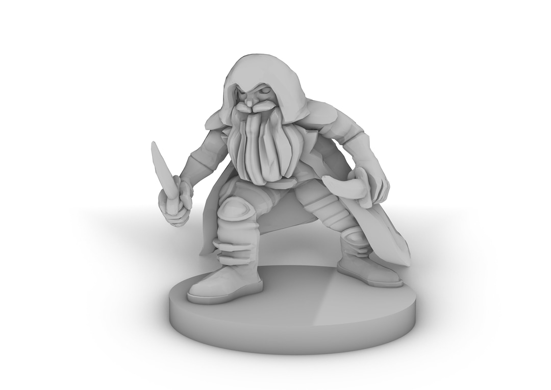 Dwarf Rogue Tabletop DND Gaming Miniature - Etsy