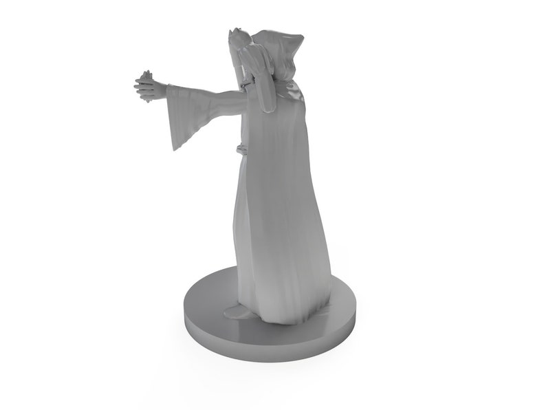 Human Death Cleric With Scythe Tabletop DND Gaming Miniature - Etsy