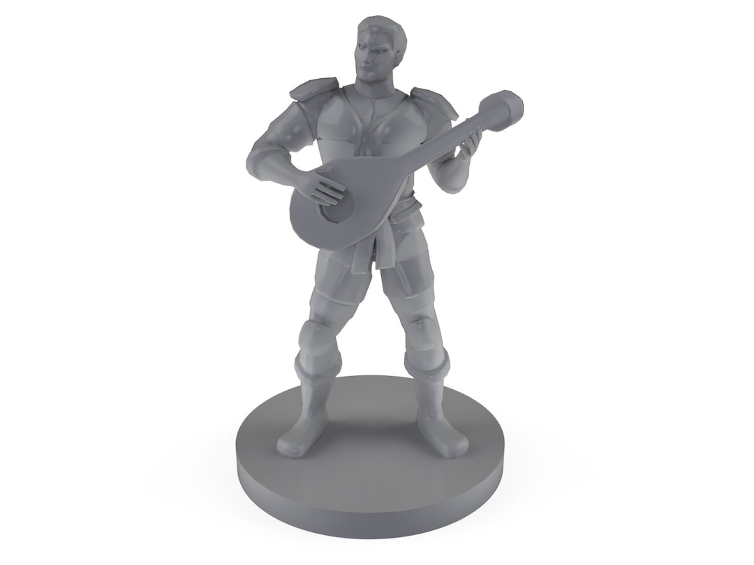 Male Human Bard 3 Tabletop DND Gaming Miniature - Etsy