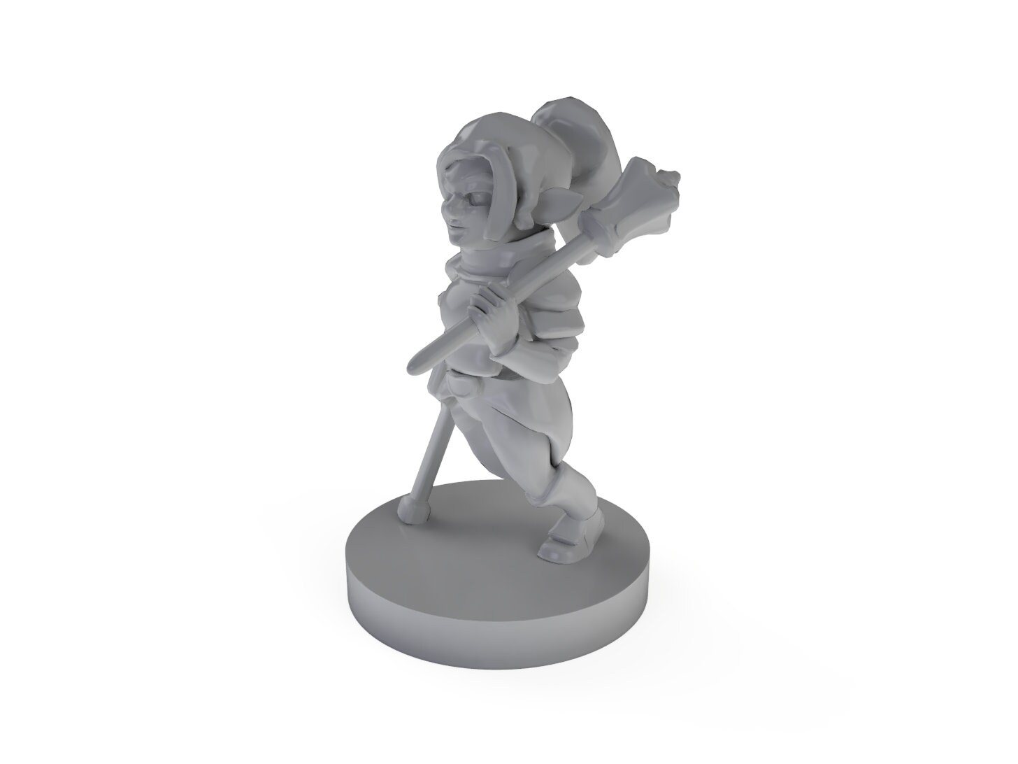 Halfling Female Cleric Missing Leg Tabletop DND Gaming Miniature - Etsy