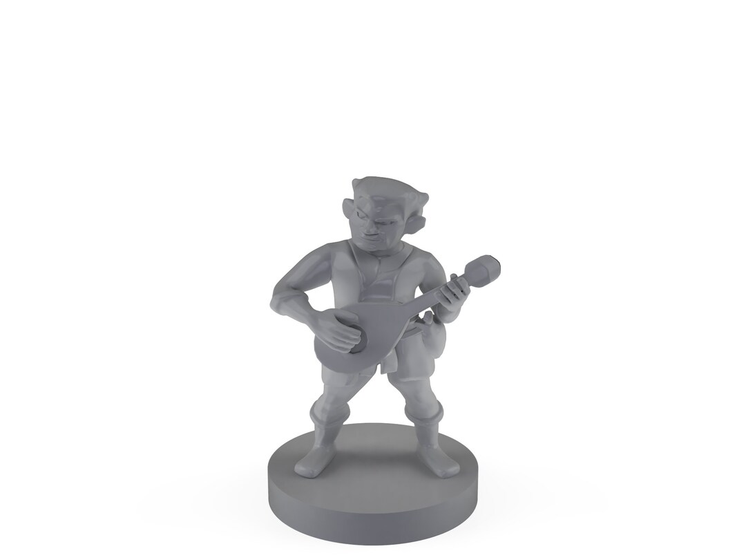 Halfing Bard Tabletop DND Gaming Miniature - Etsy