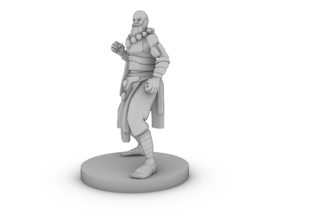 Human Male Monk 4 With Prayer Beads Tabletop DND Gaming Miniature - Etsy