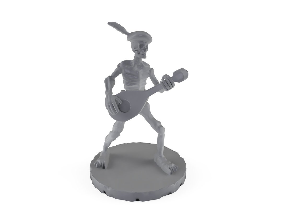 Skeleton Bard 2 Tabletop DND Gaming Miniature - Etsy