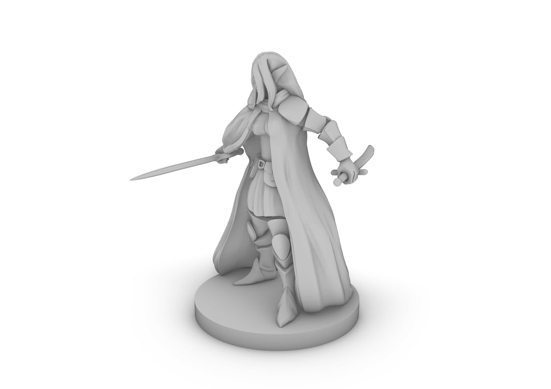 Female Elven Bladesinger 2 Tabletop DND Gaming Miniature - Etsy