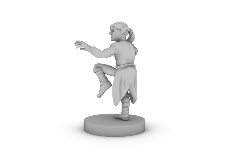 Halfling Monk Tabletop DND Gaming Miniature - Etsy