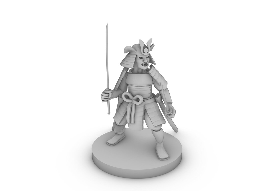 Dwarf Samurai Tabletop DND Gaming Miniature - Etsy