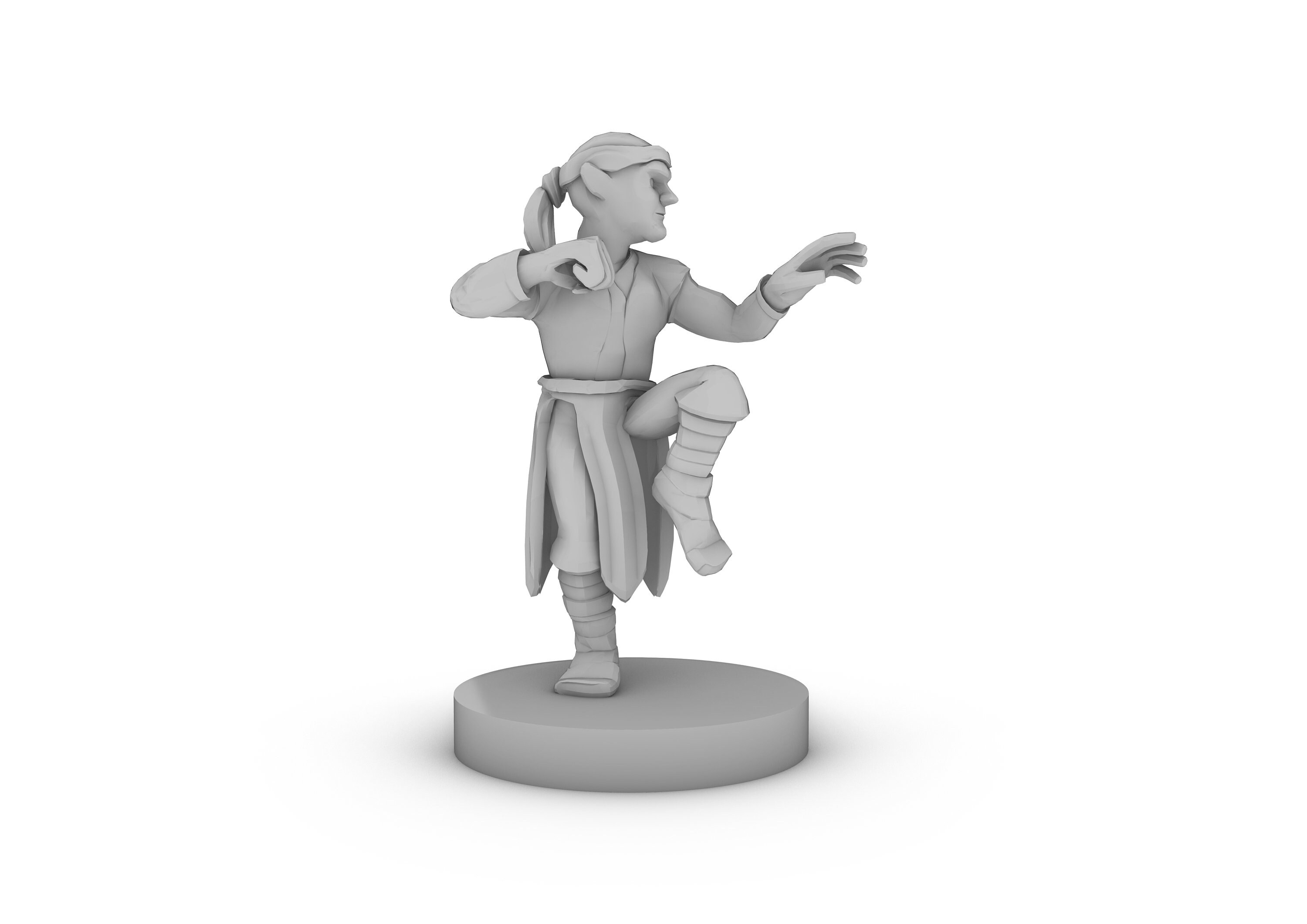 Halfling Monk Tabletop DND Gaming Miniature - Etsy