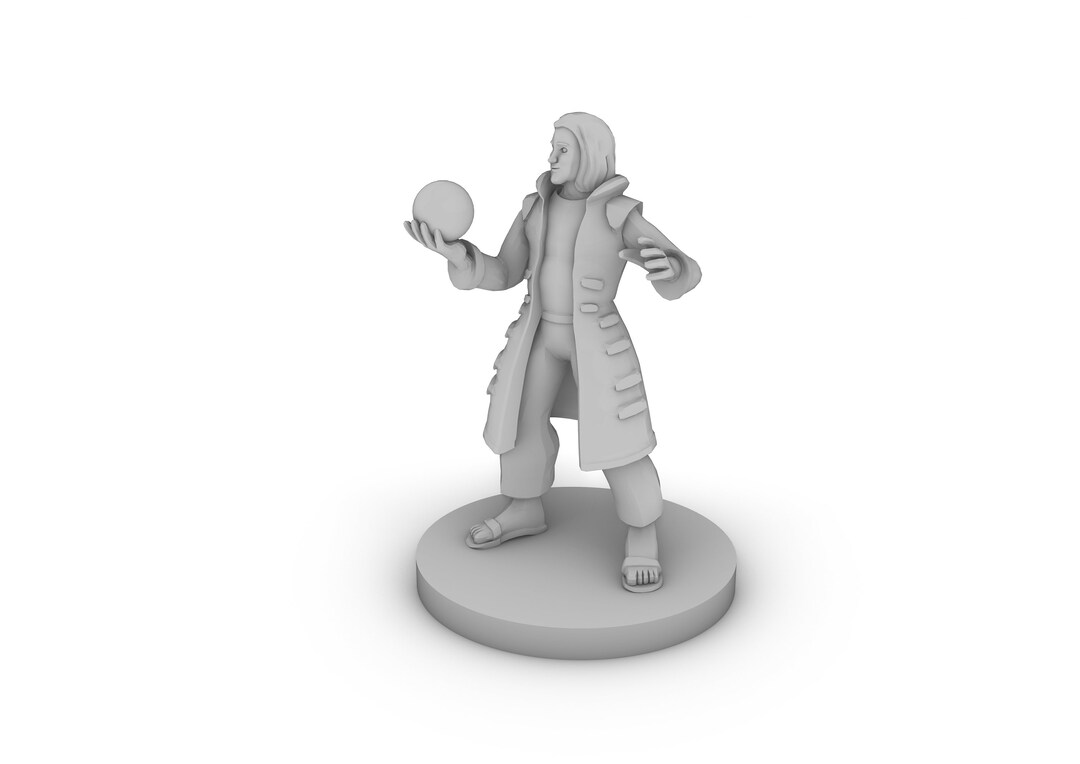 Human Male Warlock With Orb Tabletop DND Gaming Miniature - Etsy