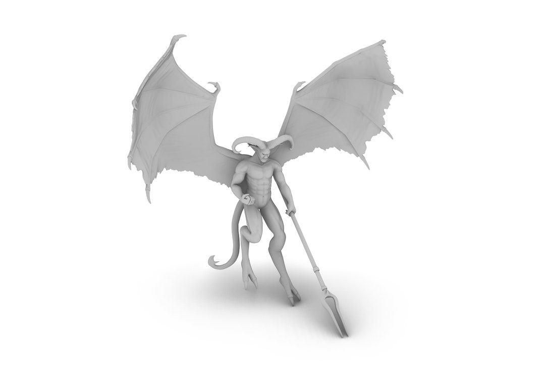 Horned Devil Tabletop DND Gaming Miniature - Etsy