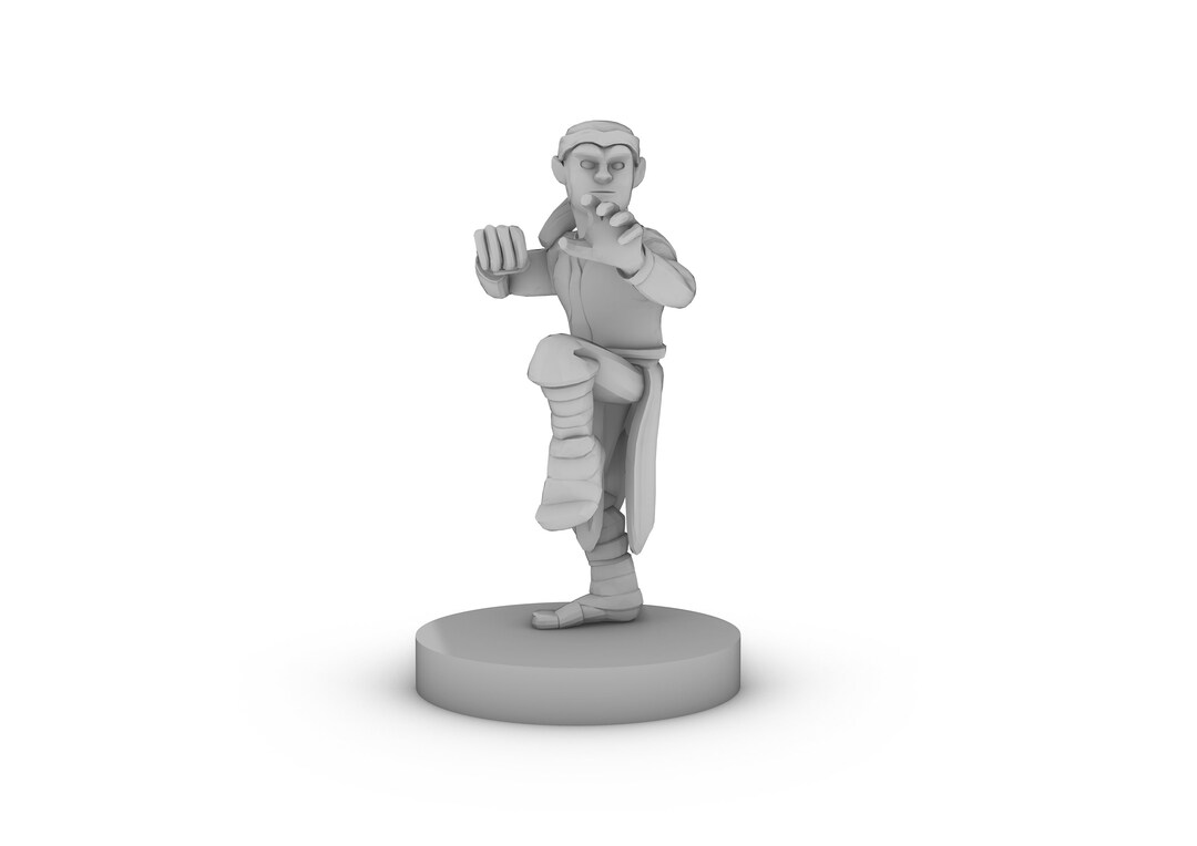 Halfling Monk Tabletop DND Gaming Miniature - Etsy