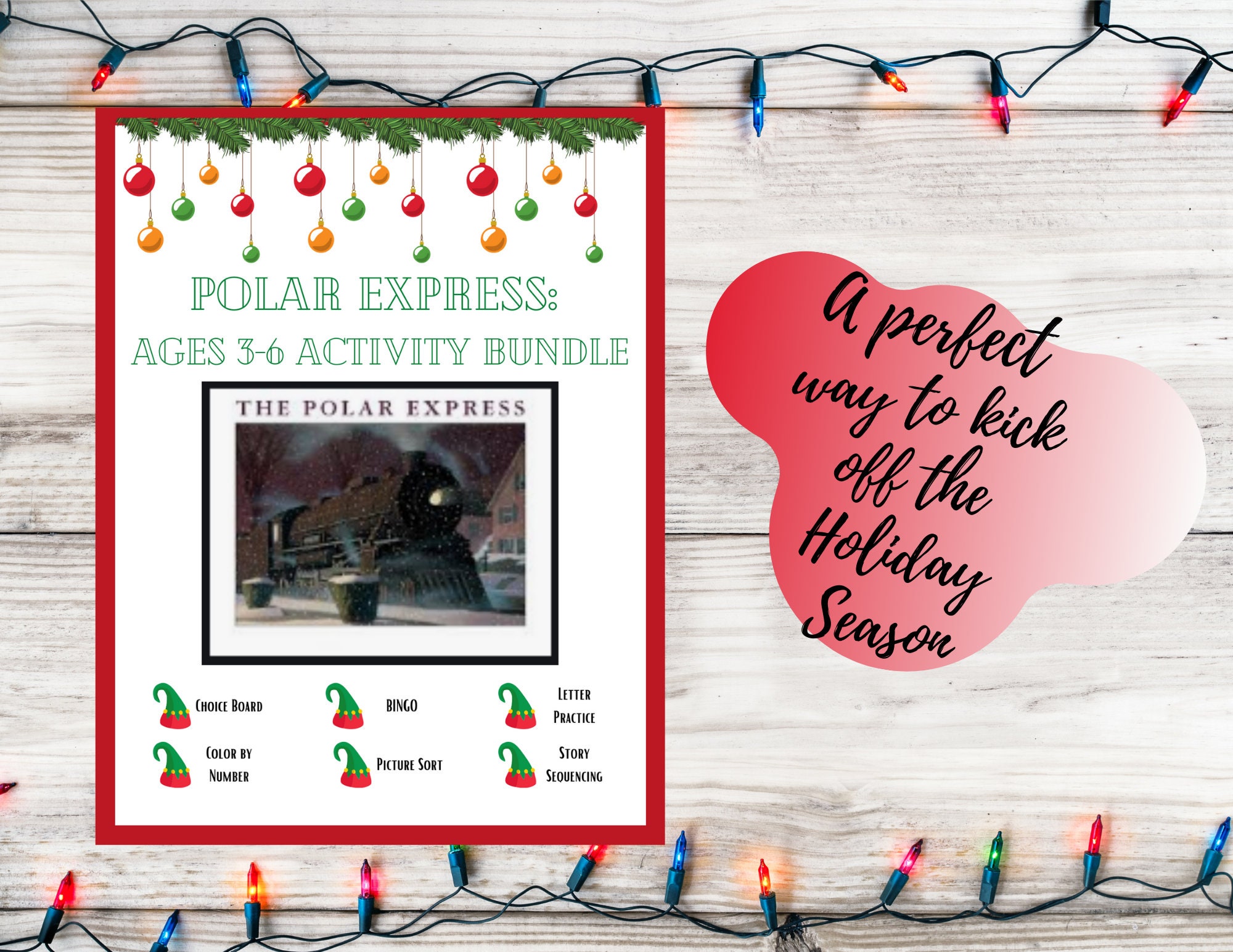 PRINTABLE Polar Express Kids Activities, Mini Bundle, Preschool ...