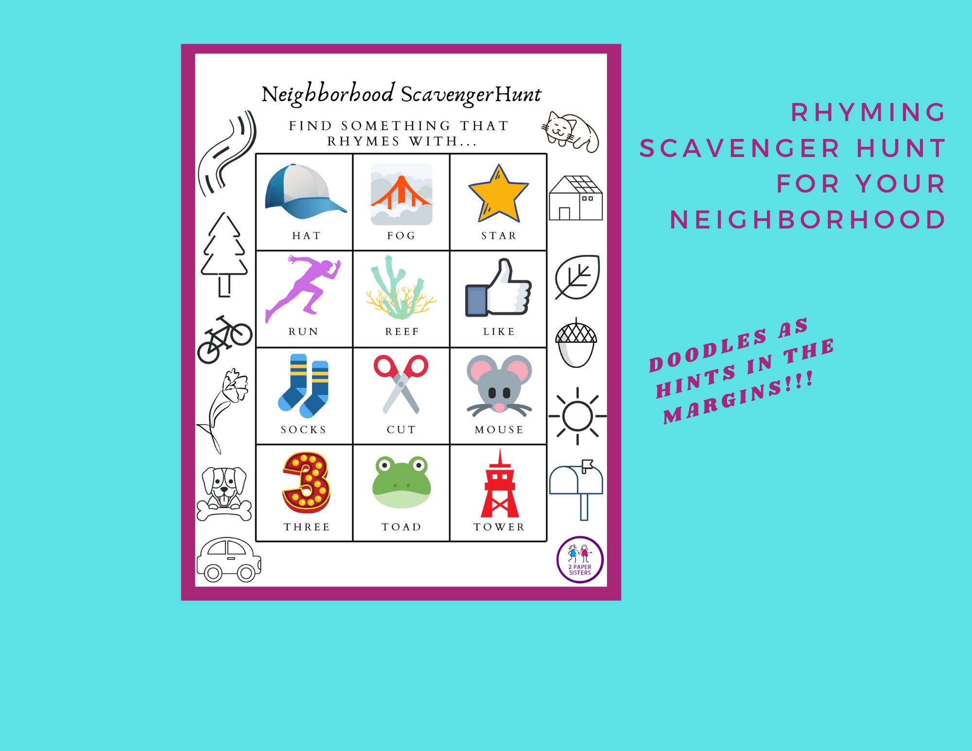 Neighborhood Scavenger Hunts, Preschool, Elementary School, Homeschool ...