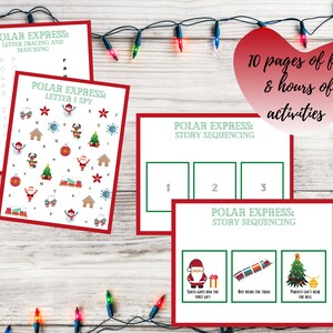 PRINTABLE Polar Express Kids Activities, Mini Bundle, Preschool ...