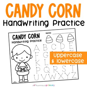 Halloween Handwriting Worksheet, Halloween Worksheets for Kindergarten ...