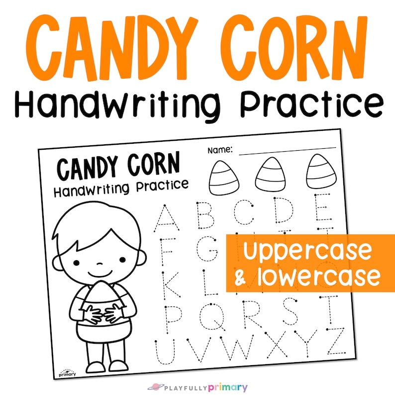Halloween Handwriting Worksheet, Halloween Worksheets for Kindergarten ...