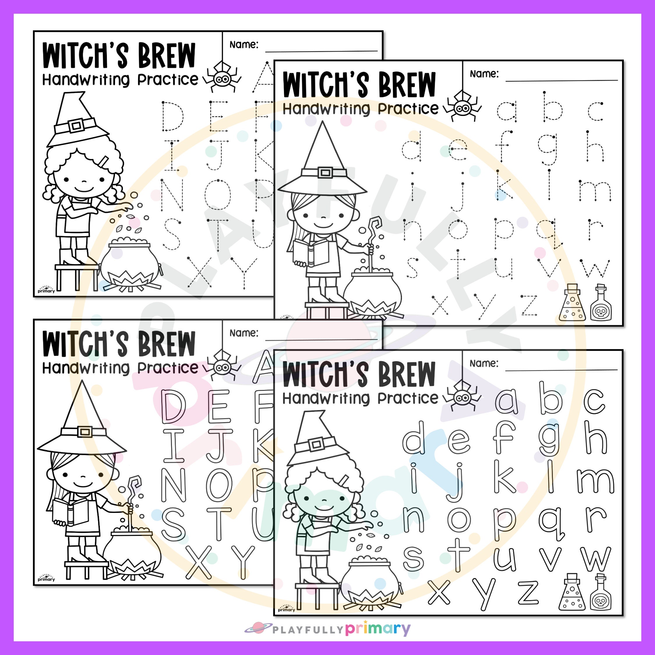 Witch's Brew Potion Printable, Witch Coloring Page, Halloween ...